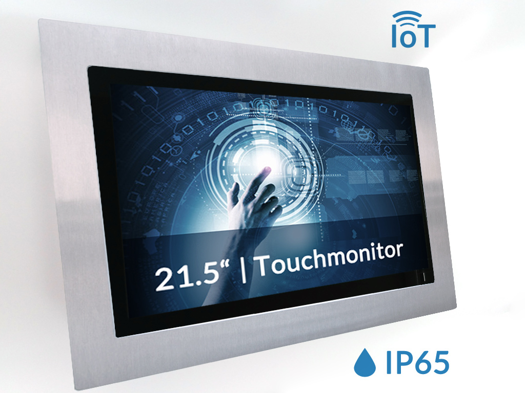 IoT Einbau Monitore mit PCAP Touch, opt. V2A Front